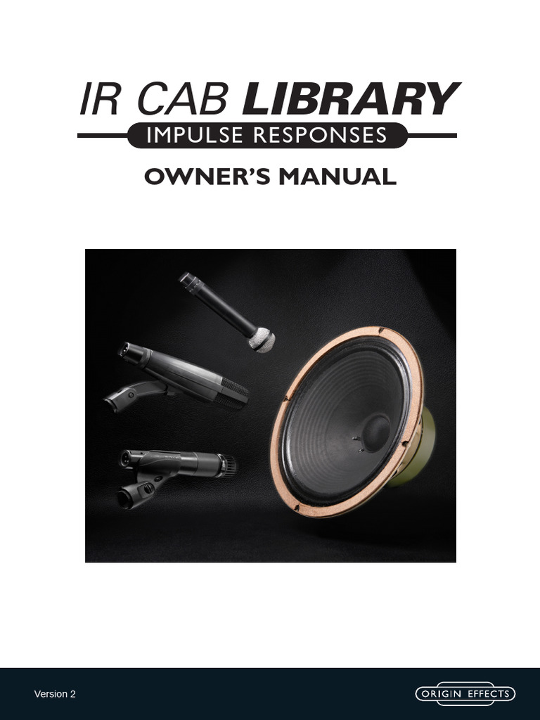 Origin Effects IR Cab Library Manual | PDF | Equalization (Audio ...