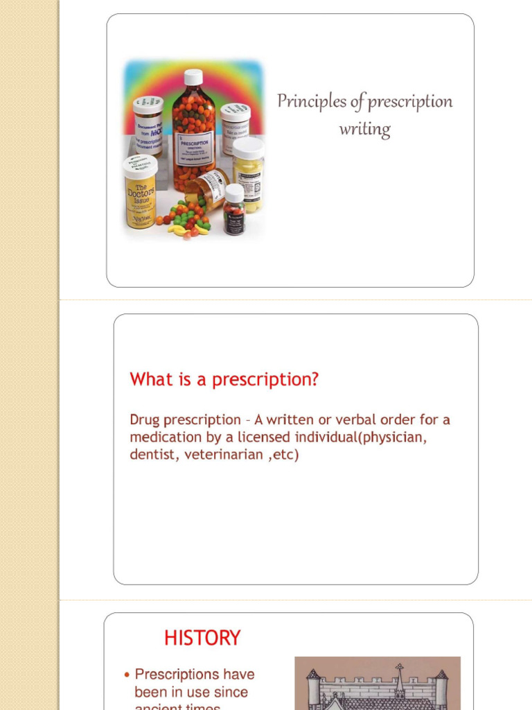 Pescription of Drugs | PDF