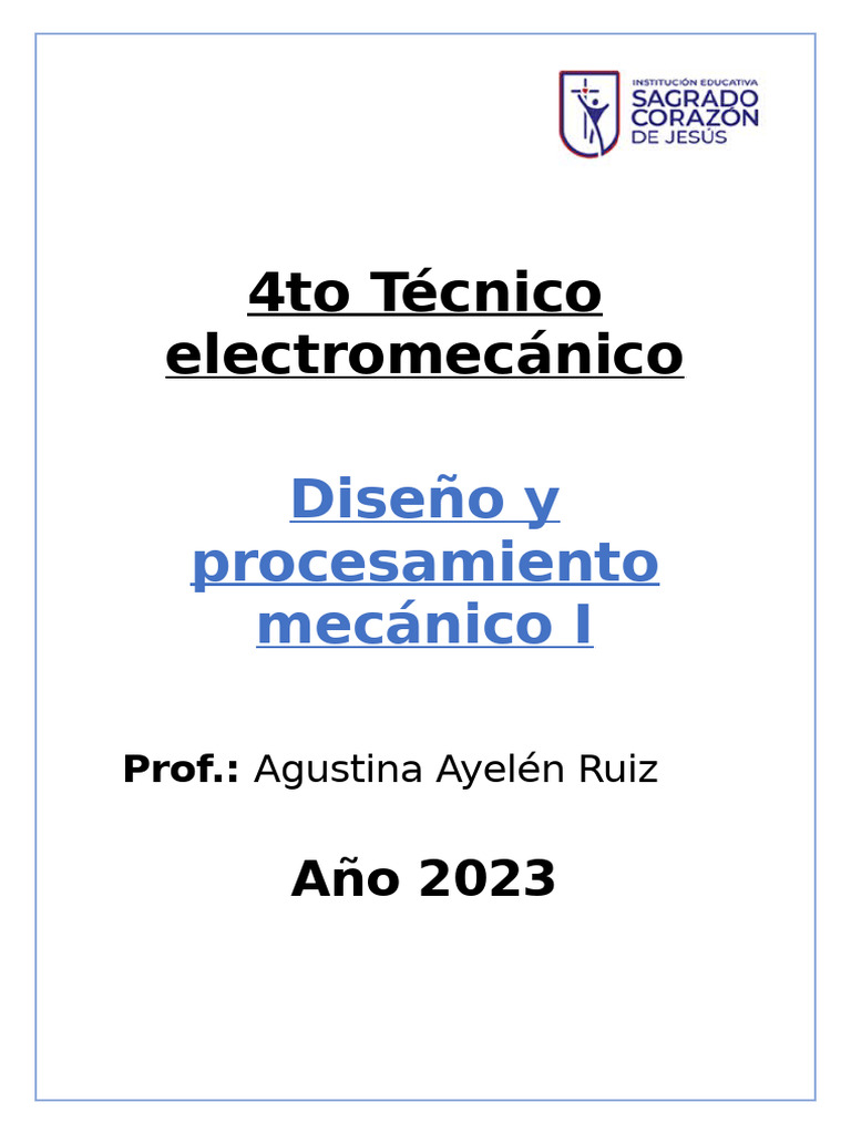 4A TEC - Diseño y Procesamiento mecánico-PLANIFICACIÓN | PDF | Comprensión lectora | Cognición