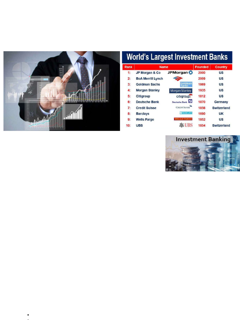 Unit 1 - Introduction To Investment Banking | PDF | Investment Banking ...