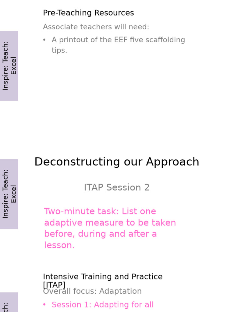 Session 2 Deconstructing Our Approach v2 No FN | PDF | Learning | Cognition