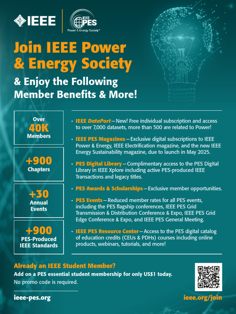 2025 IEEE PES Memberships Benefits Flyer | PDF
