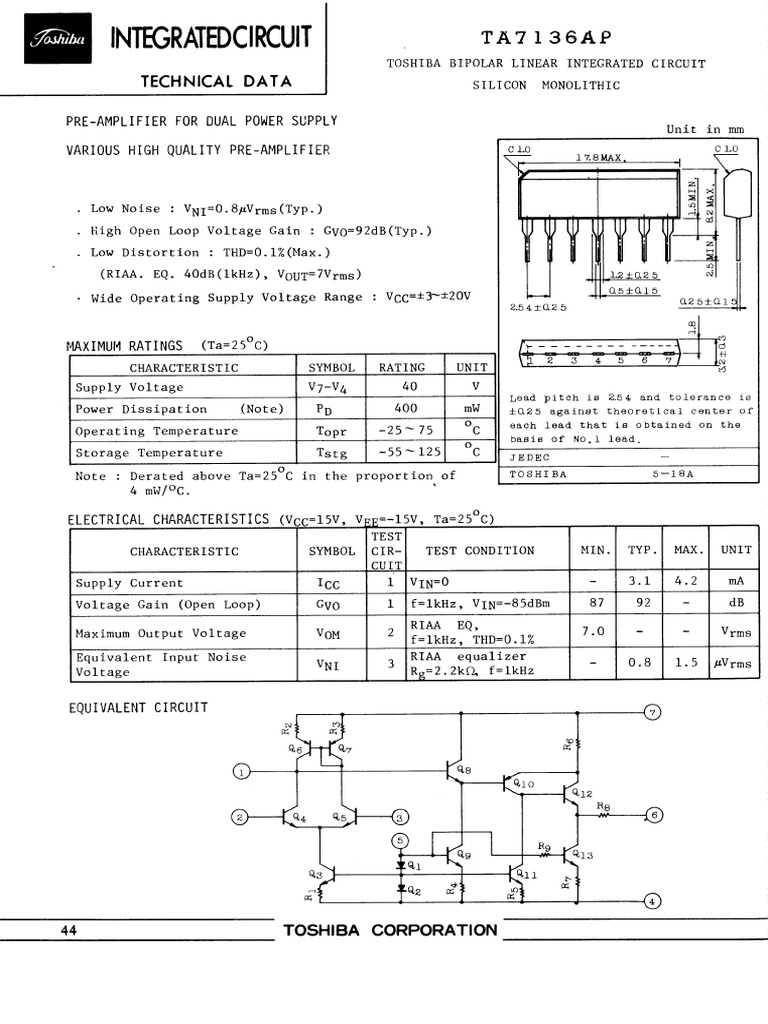 TA7136P | PDF