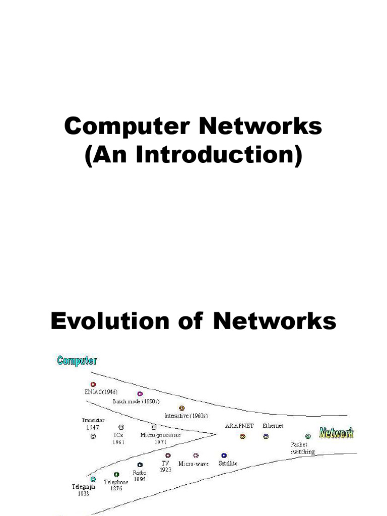 Introduction to Computer Networks | PDF | Computer Network | Network ...