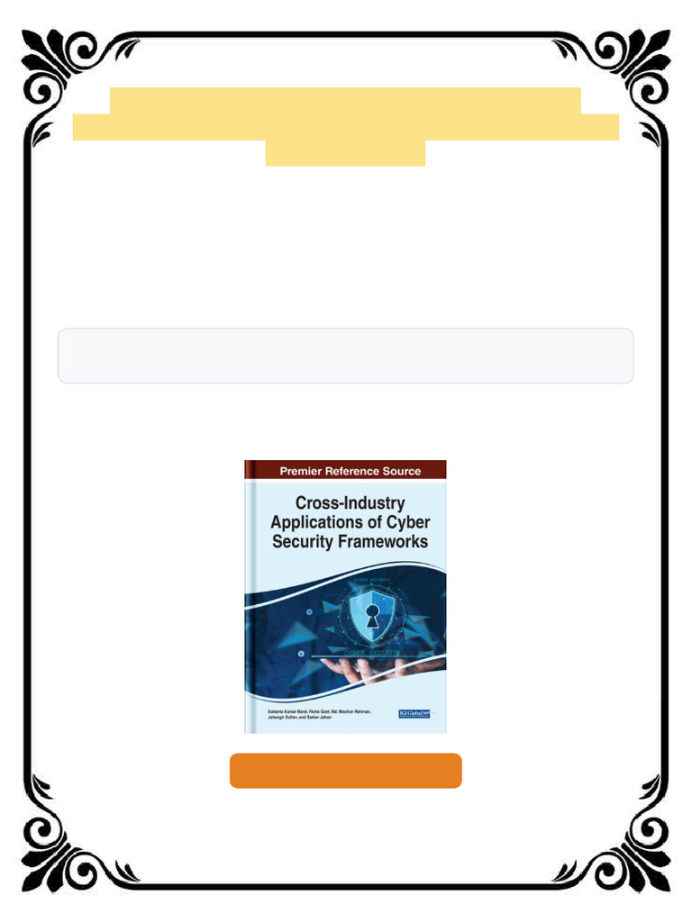 Cross Industry Applications of Cyber Security Frameworks 1st edition by ...