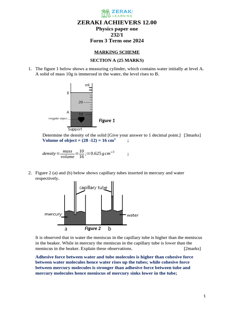 Physics - Physics - Marking Scheme | PDF | Force | Momentum