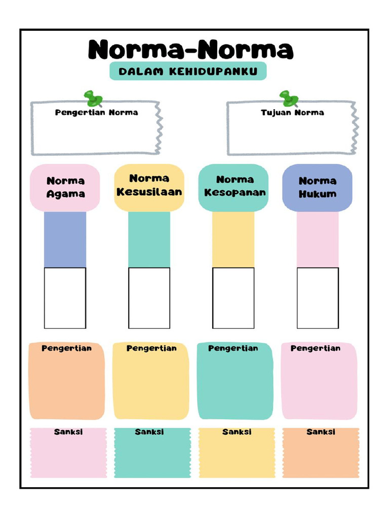 Pop Up Happy Note Norma-norma Pancasila-1 | PDF