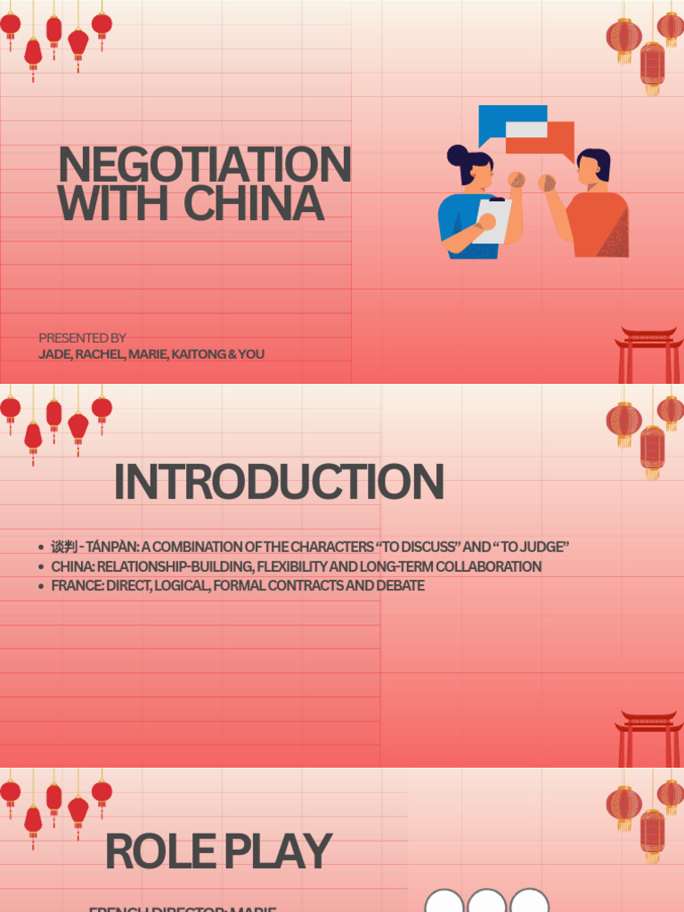 Group4_Negotiation With China | PDF | Negotiation | China
