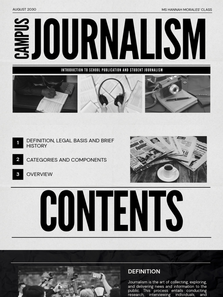 Understanding Campus Journalism Basics | PDF | Journalism | News