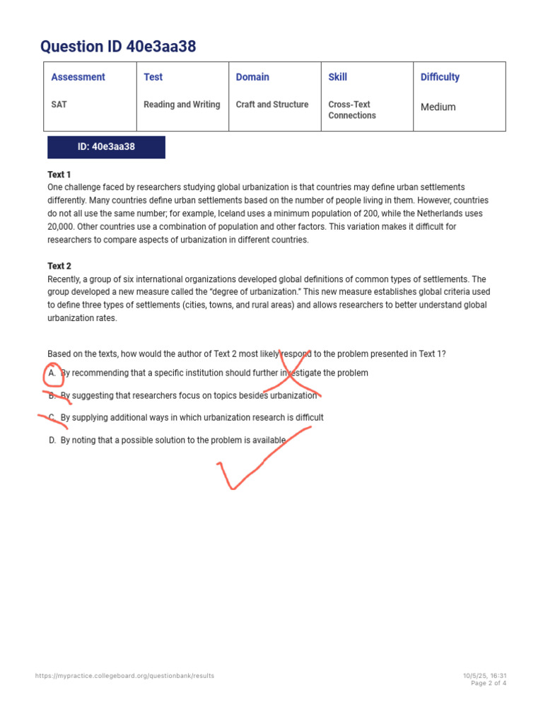 Cross-Text Connection Practice 1 | PDF | Literacy | Sat