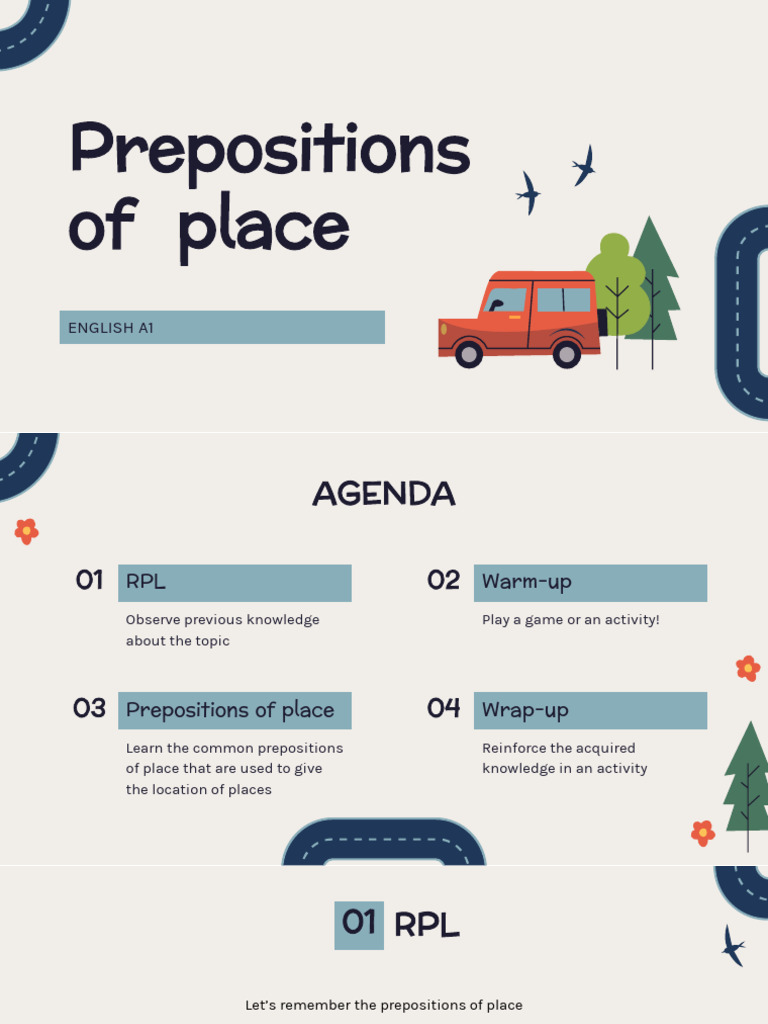 Prepositions of Place | PDF | Linguistics