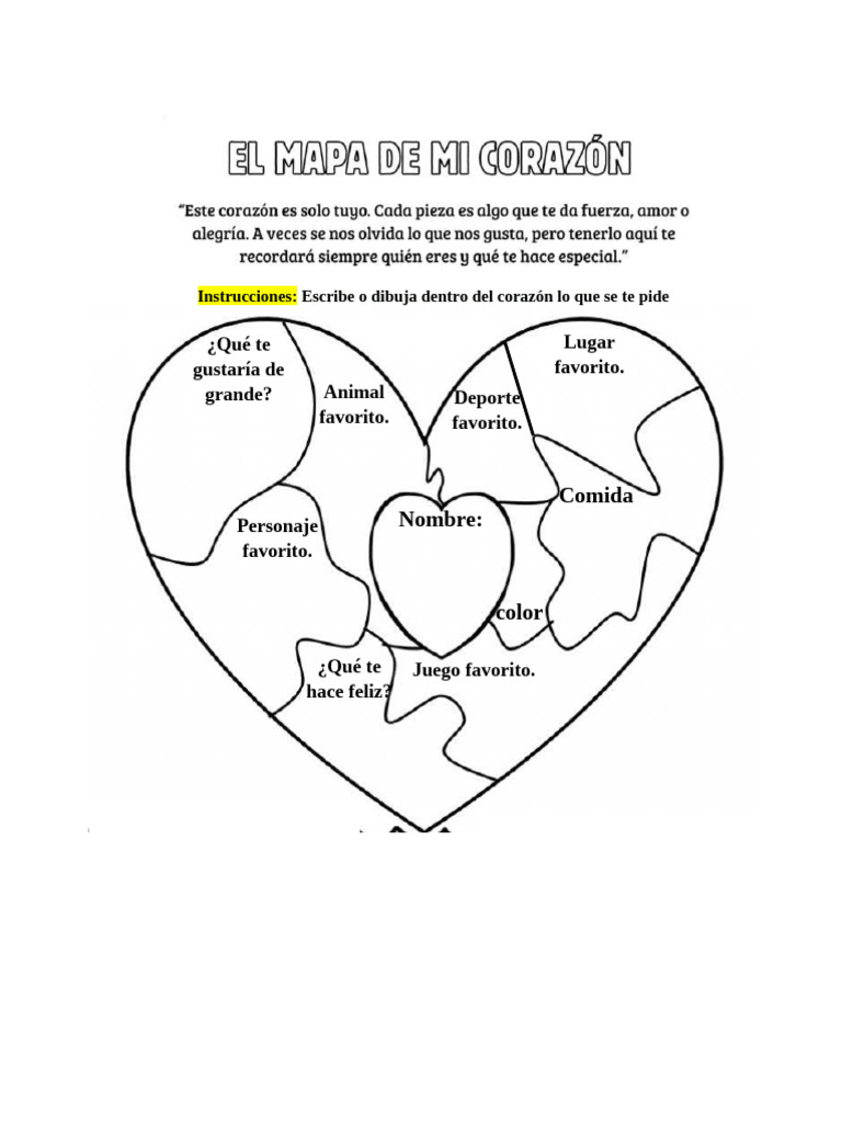 Mapa de Mi Corazon | PDF