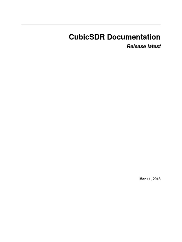 CubicSDR User Guide and Features | PDF | Frequency Modulation | Electronics
