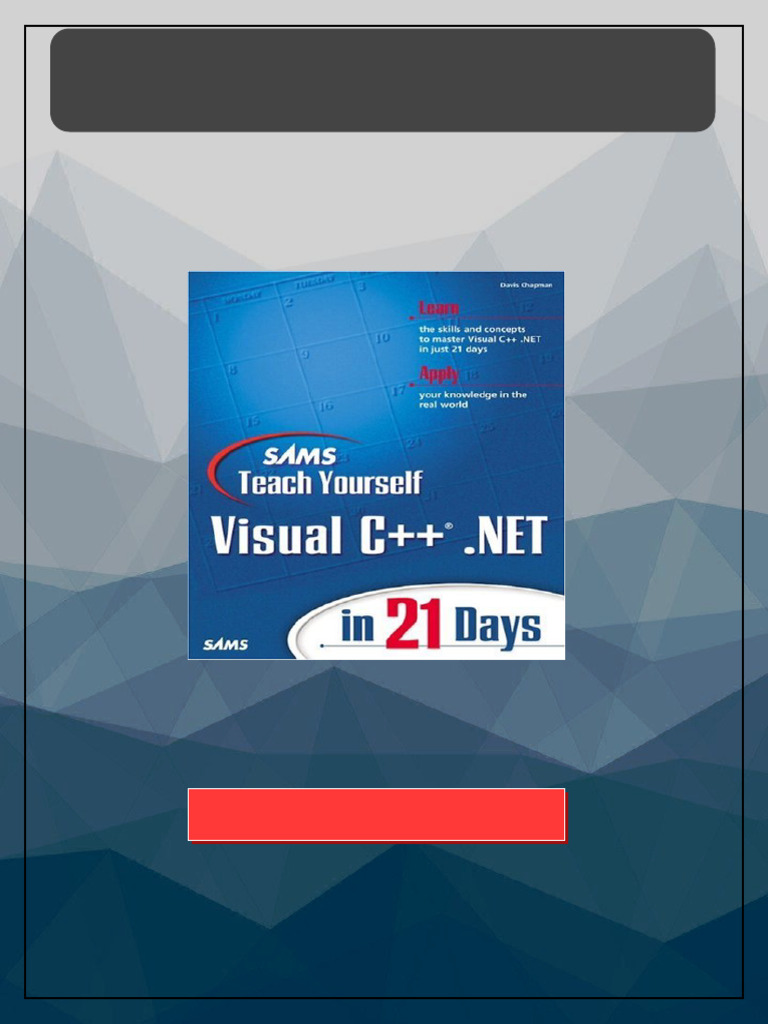 Sams Teach Yourself Visual C NET in 21 Days 2nd Edition Davis Chapman available any format | PDF ...