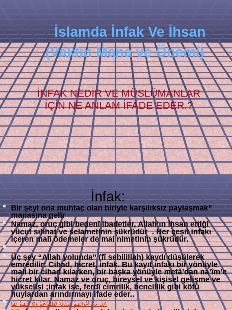 Infak Ve Ihsan | PDF