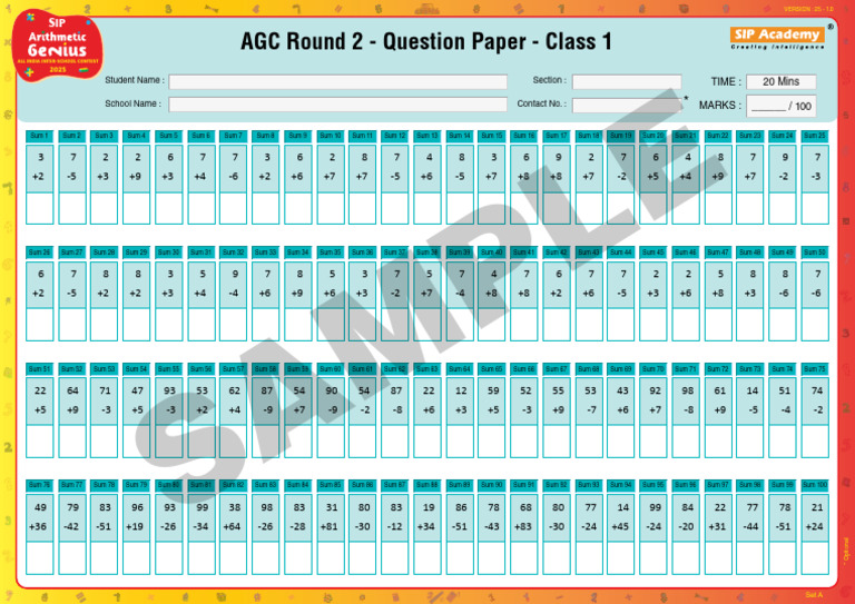 All India Inter-School Contest 2025 | PDF