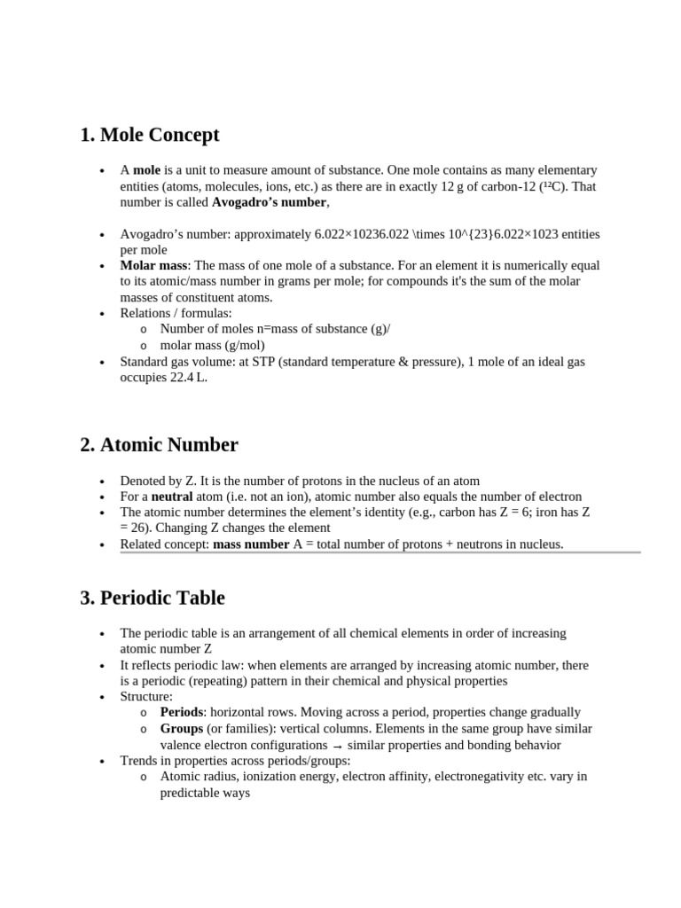 Basic Chemistry | PDF | Chemical Bond | Mole (Unit)