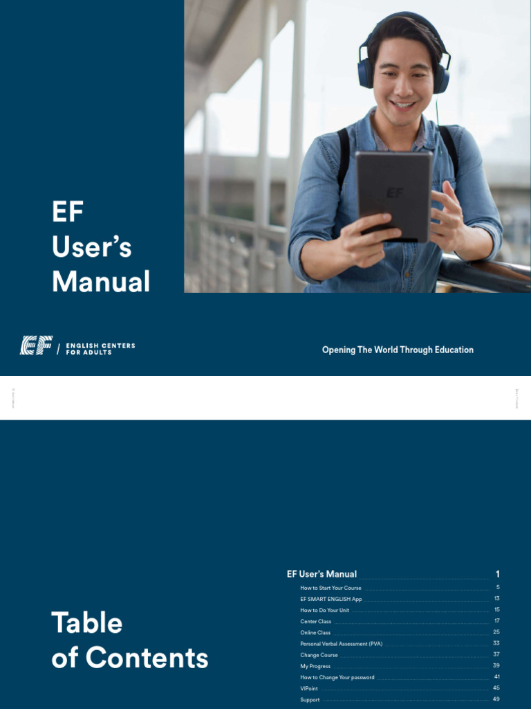 EF User Manual: Course Setup Guide | PDF | Password | Computing