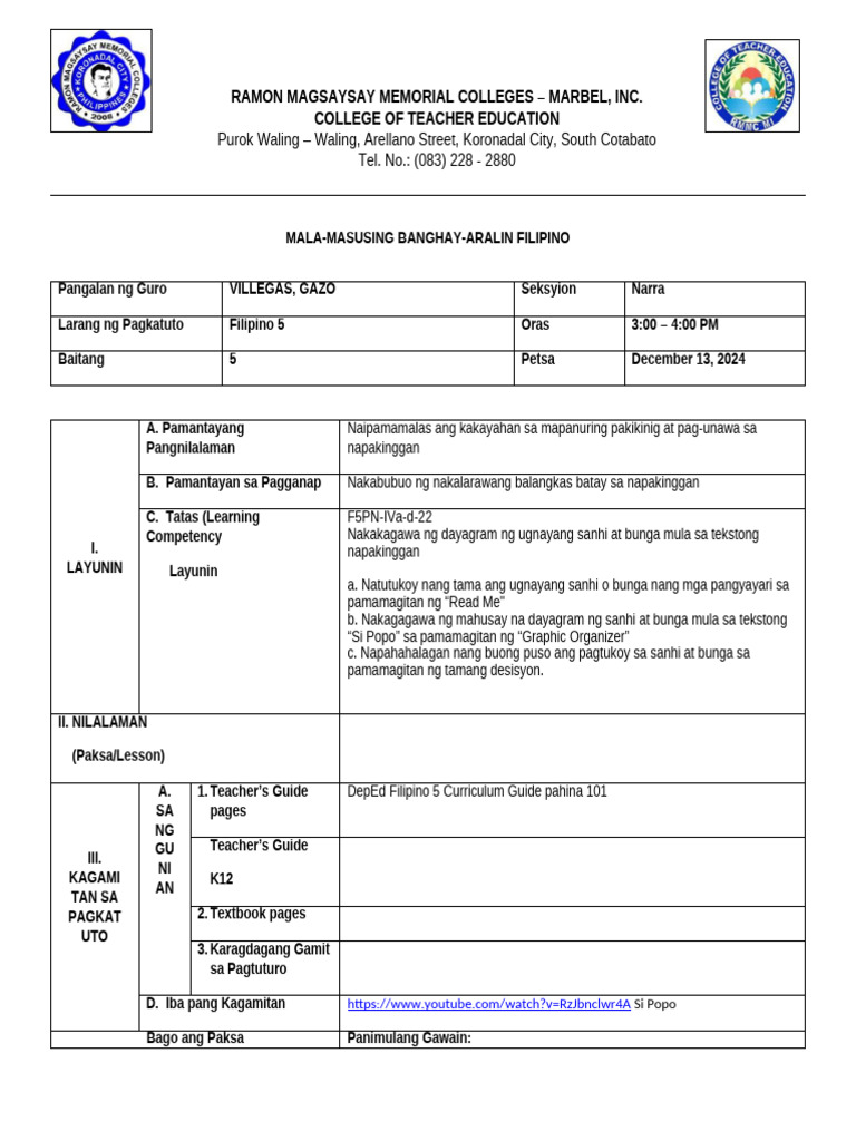 Final Filipino LP Demo | PDF