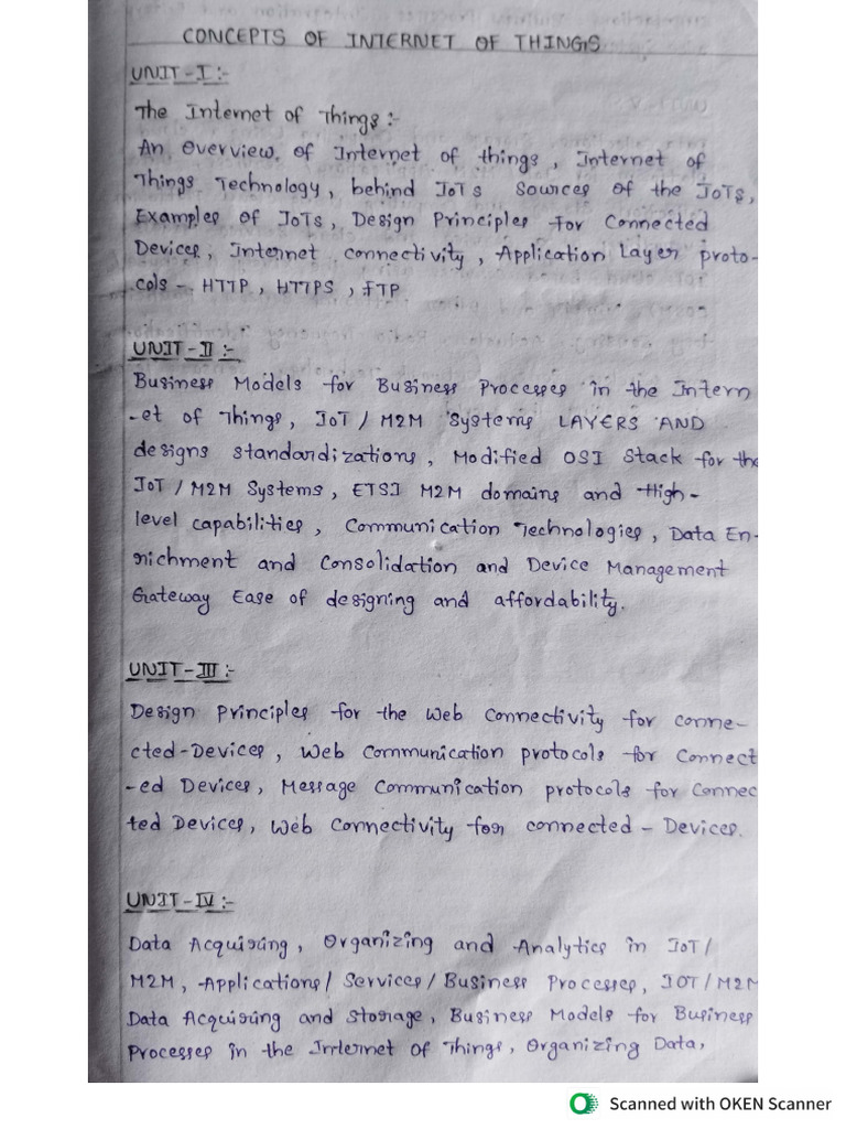 Iot Notes | PDF