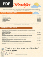 Magpantay Catering Menu and Prices | PDF | Salad | Pasta