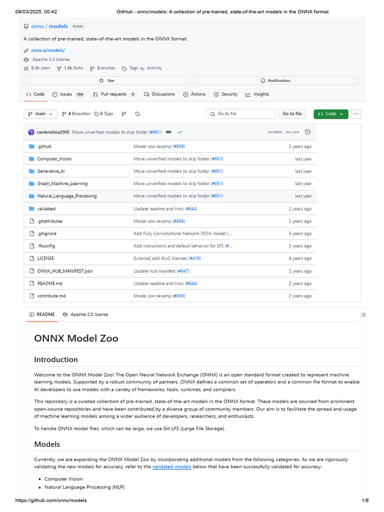 GitHub - Onnx - Models - A Collection of Pre-Trained, State-Of-The-Art ...