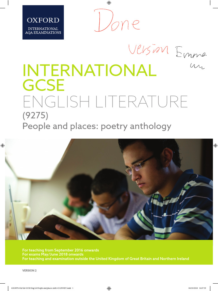 Gcse English Literature Paper 2 Insert Nov20 | PDF | License