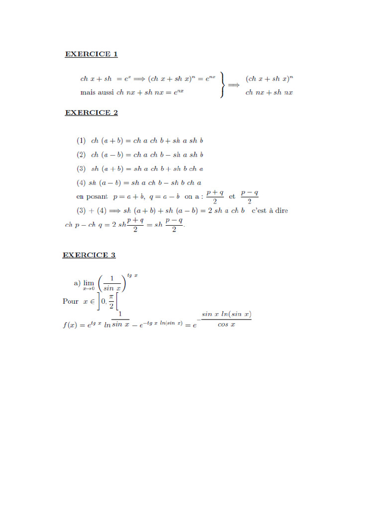 Correction TD1 Analyse2 Part1 | PDF