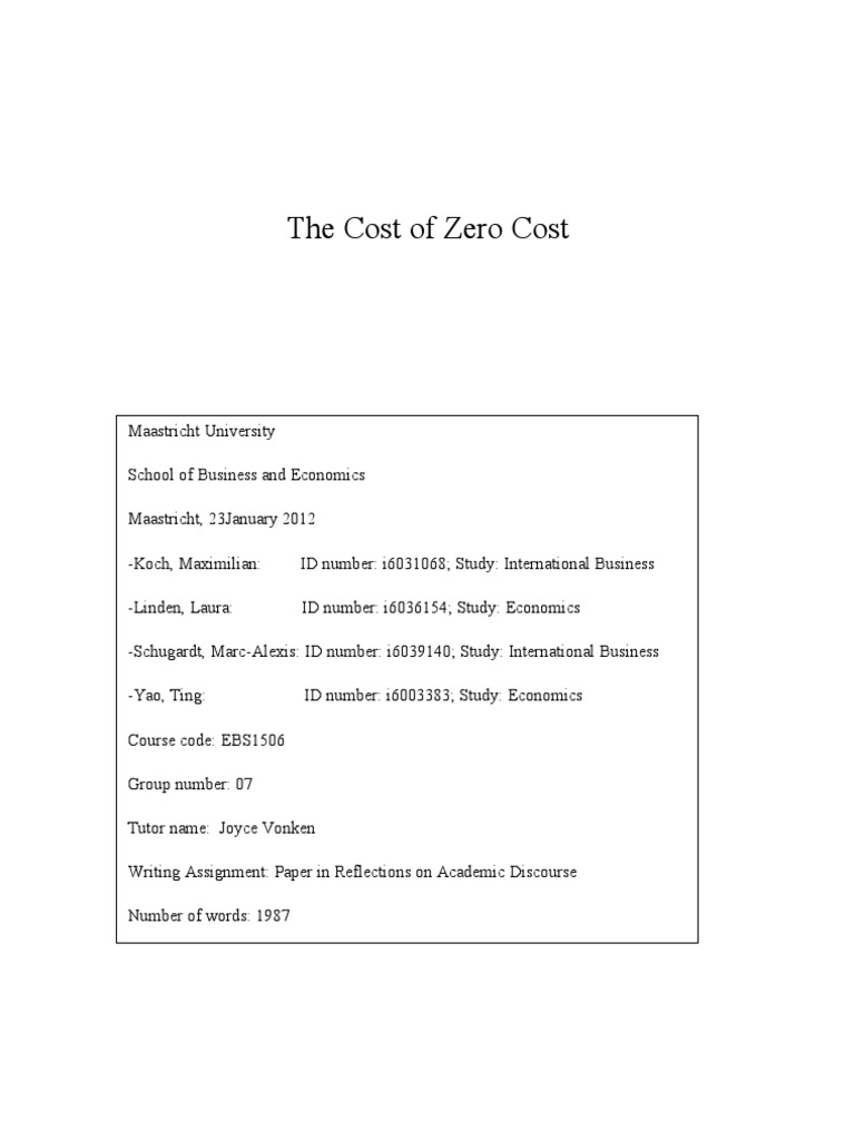 The Zero Price Effect in Consumer Behavior | PDF | Experiment | Economics