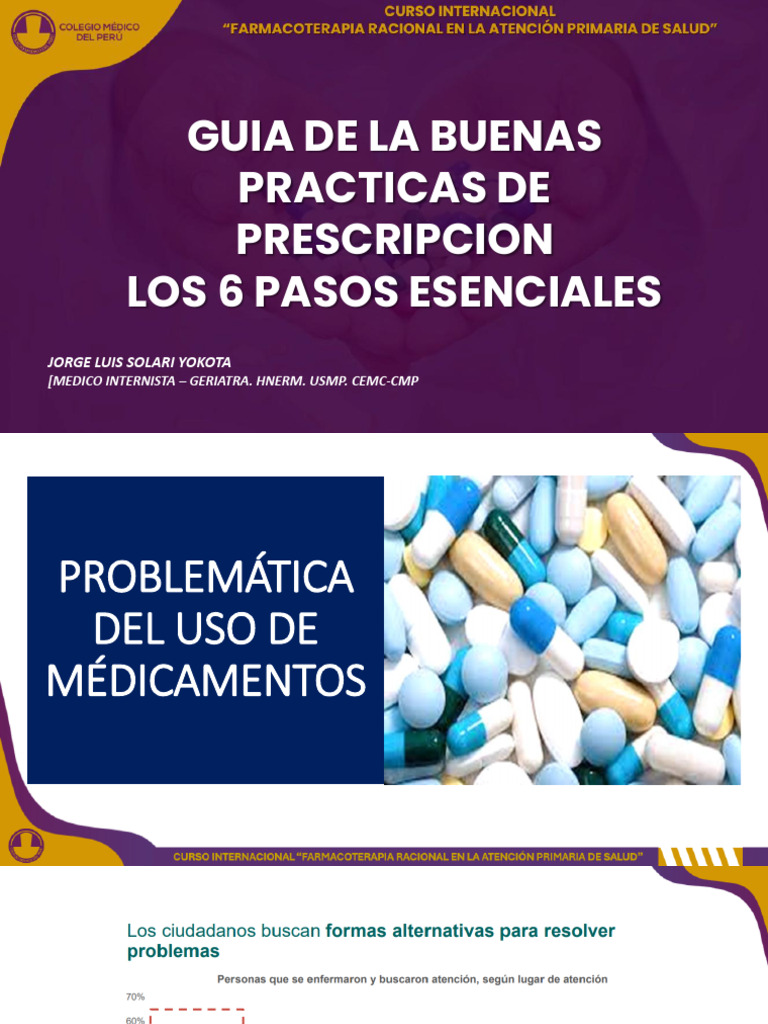 Guia de La Buena Prescripcion Oms-Dr. Jorge Solari | PDF | Evidencia ...