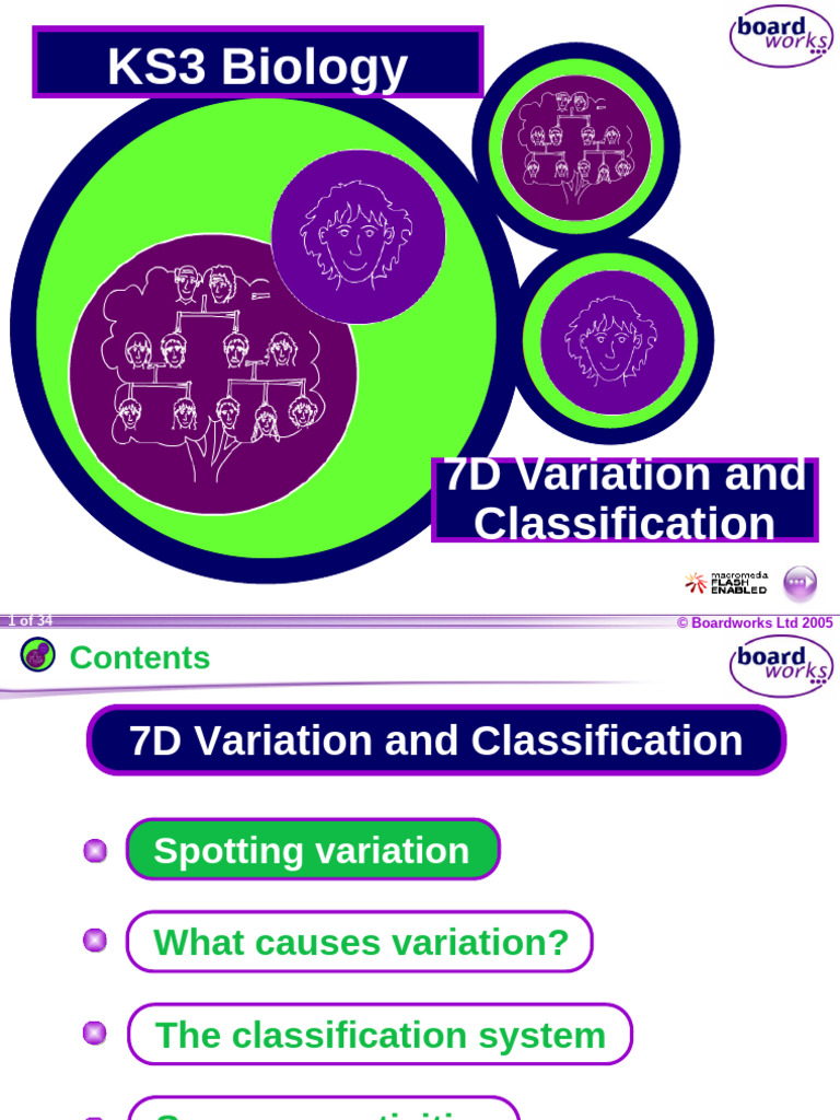 7D Variation and Classification | PDF | Biology | Zoology