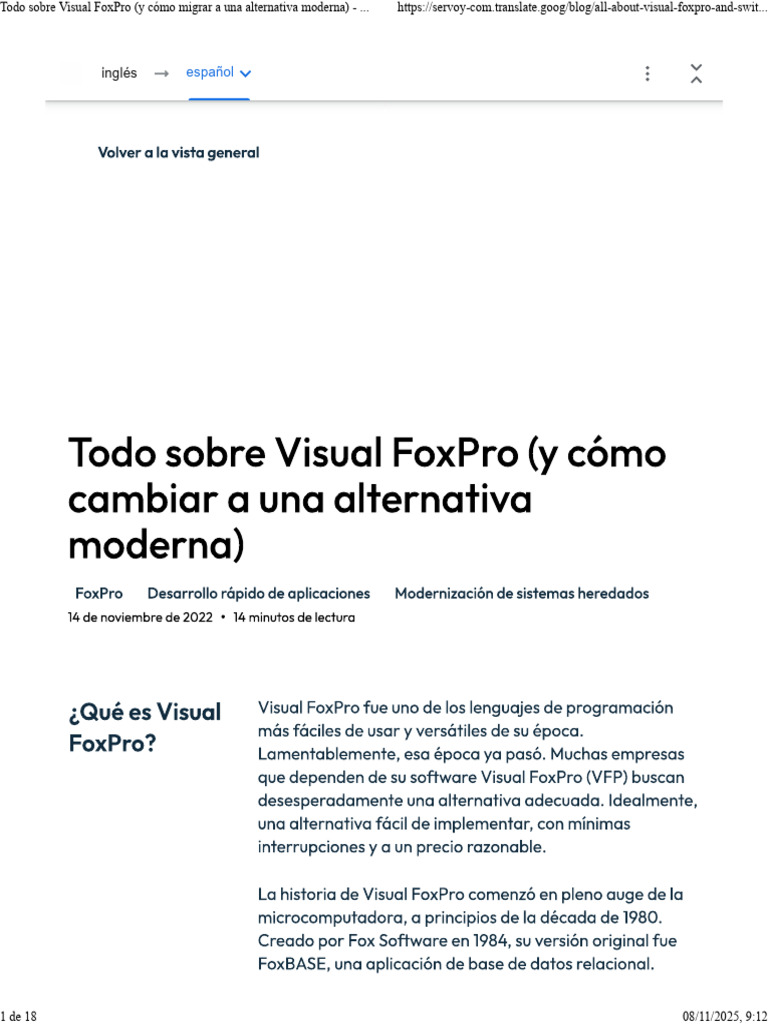 FoxPro Historia | PDF