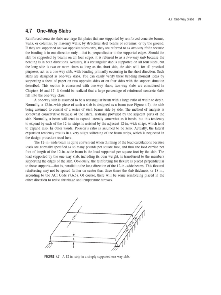 Understanding One-Way Slabs in Design | PDF | Beam (Structure) | Bending