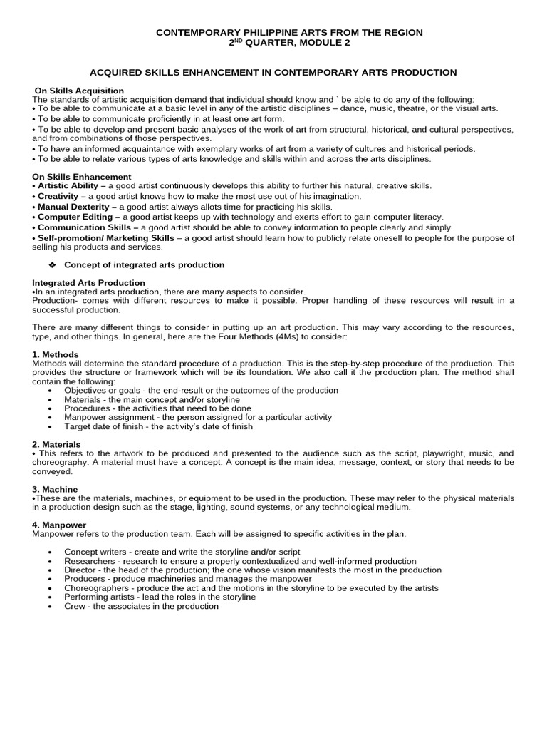 CPAR 2ND_ MODULE 2 | PDF | Subject (Grammar) | Learning