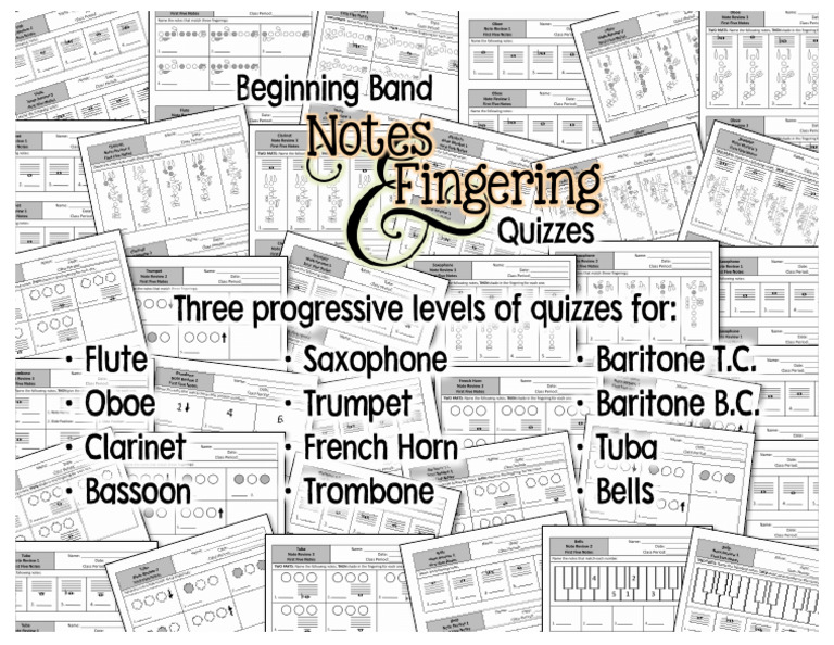 Beginning Band: Notes Fingering | PDF