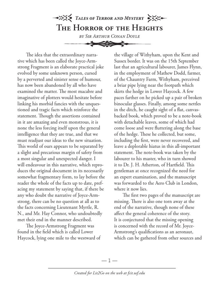 Joyce-Armstrong's Mysterious Fragment | PDF | Wound