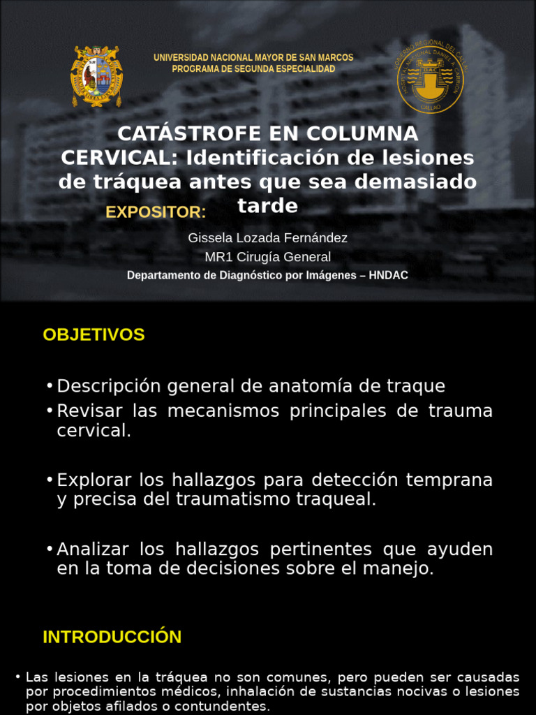Trauma Cervical | PDF | Medicina CLINICA | Sistema respiratorio