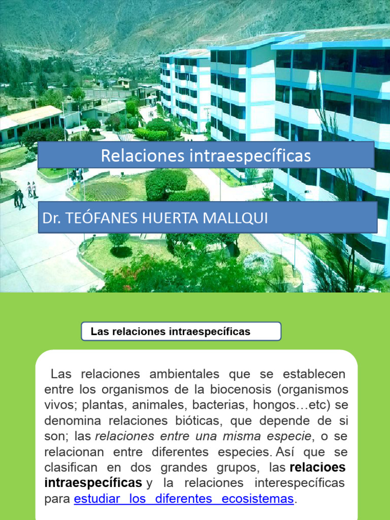 Relaciones Intraespecíficas y Interespecíficas | PDF | Naturaleza ...