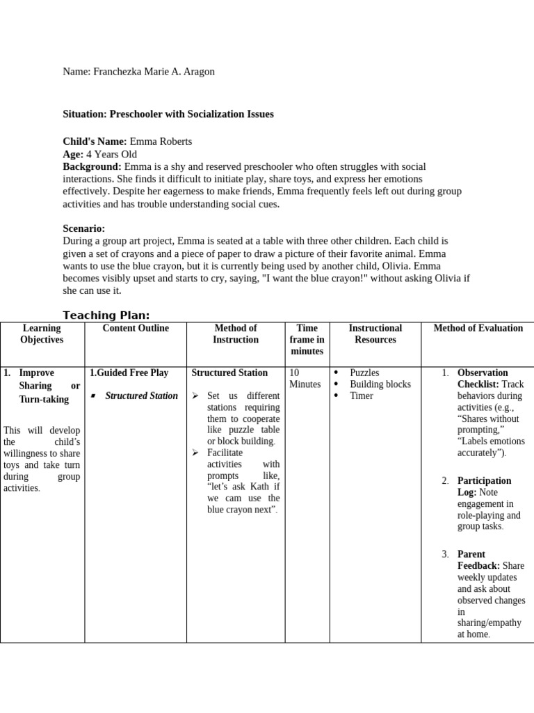 Health Education - Teaching Plan | PDF | Emotions | Empathy
