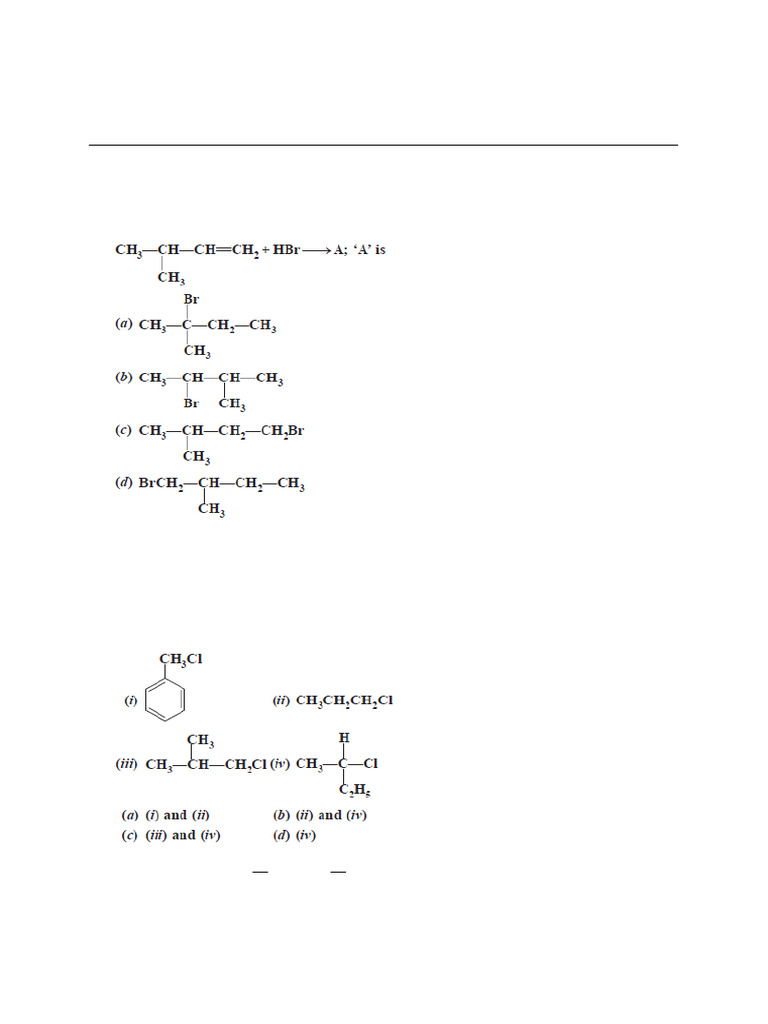 DPP CH - Haloalkanes and Haloarenes 12 Chem | PDF | Organic Chemistry ...