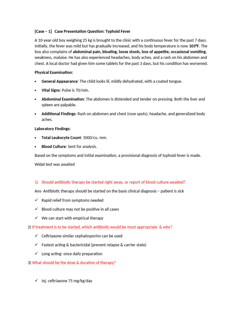 Typhoid and UTI[1] | PDF | Urinary Tract Infection | Medical Specialties
