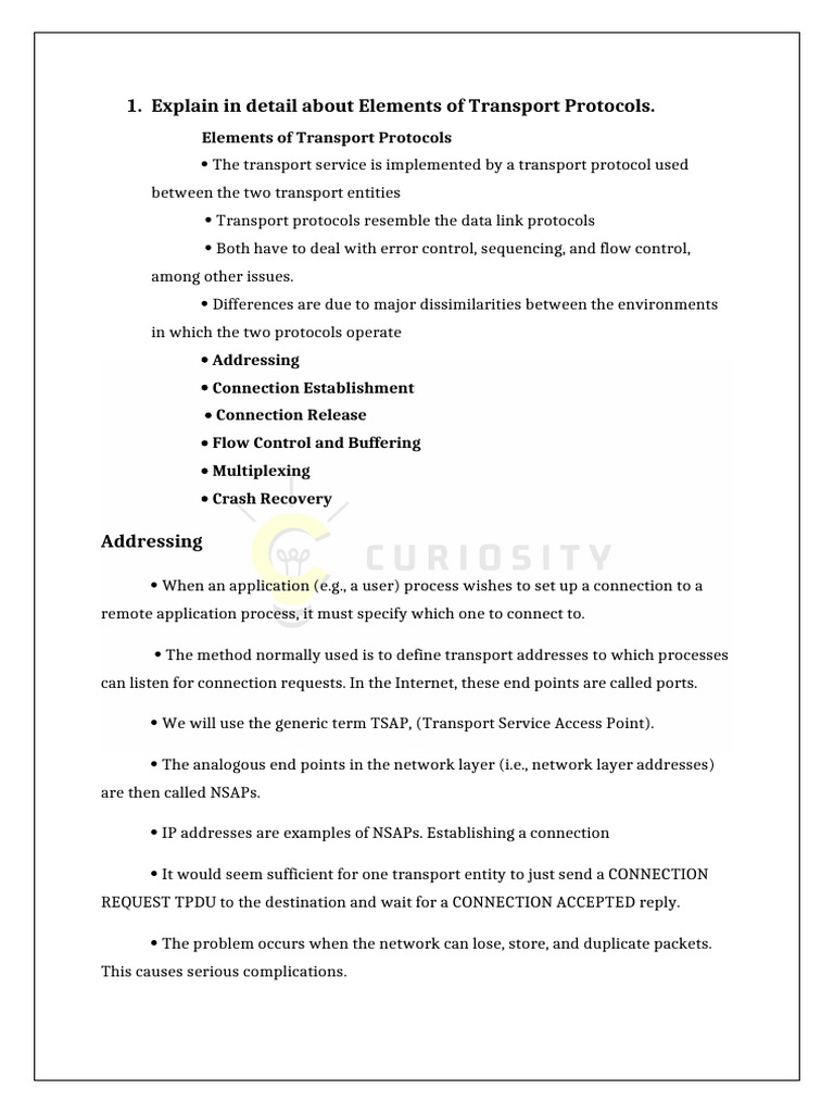 Computer Network UNIT IV (1Q) | PDF | Computer Network | Telecommunications