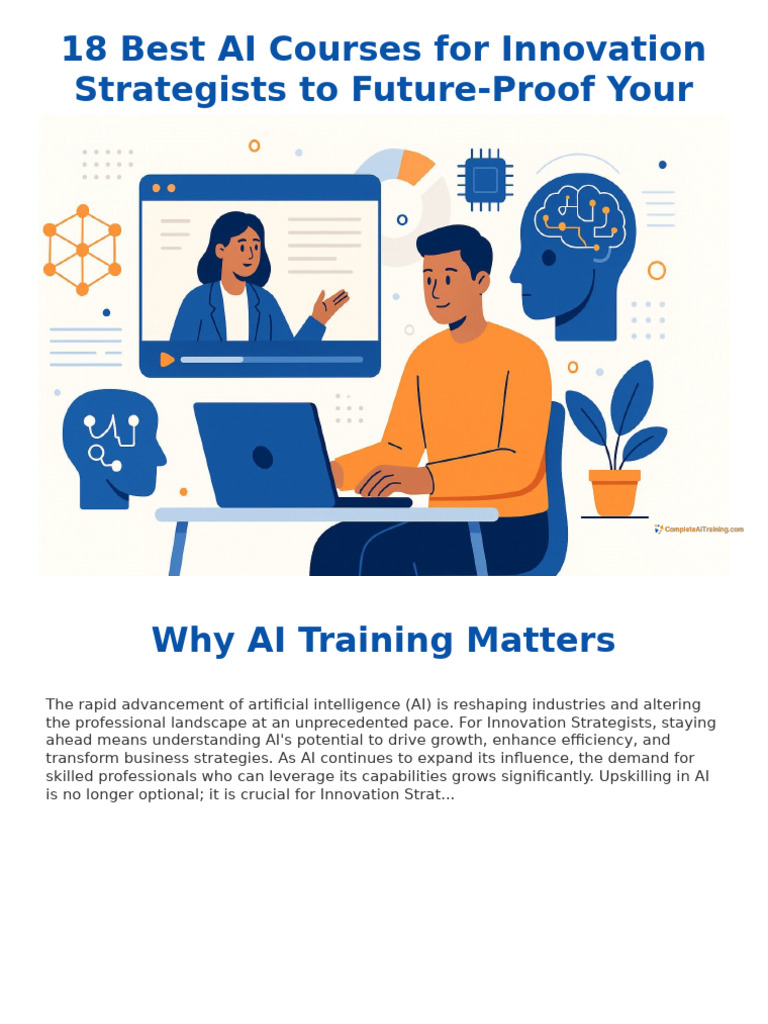 18 Best Ai Courses for Innovation Strategists to Future Proof Your ...