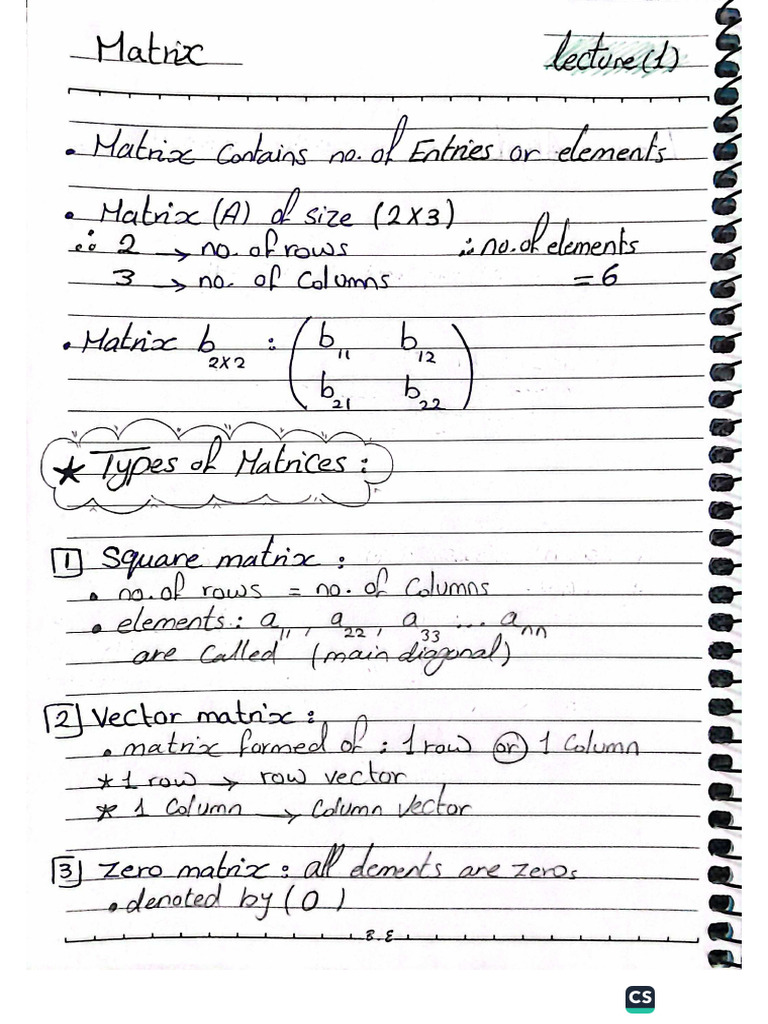 Linear Algebra - Lectures (1,2,3,4) | PDF
