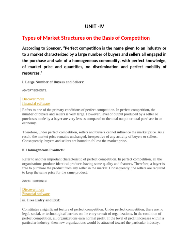 Market Structures: Competition Types | PDF | Monopoly | Oligopoly