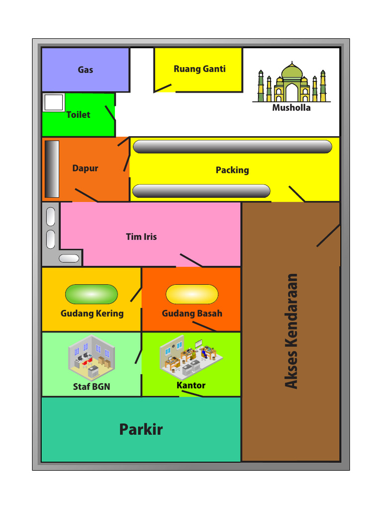 Layout Dapur Pasekon 2 | PDF