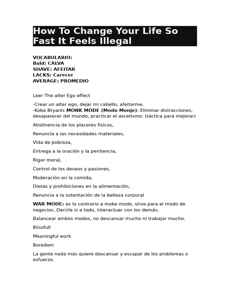 Cambia Tu Vida Rápido con Alter Egos | PDF