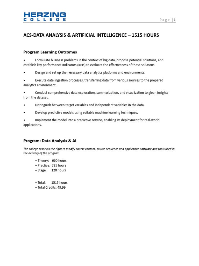 AI Course Syllabus Overview | PDF | Machine Learning | Analytics