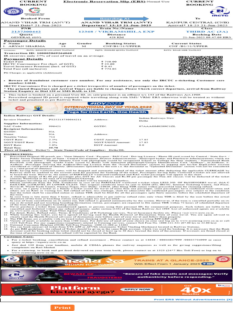 IRCTC Next Generation ETicketing System | PDF | Identity Document ...