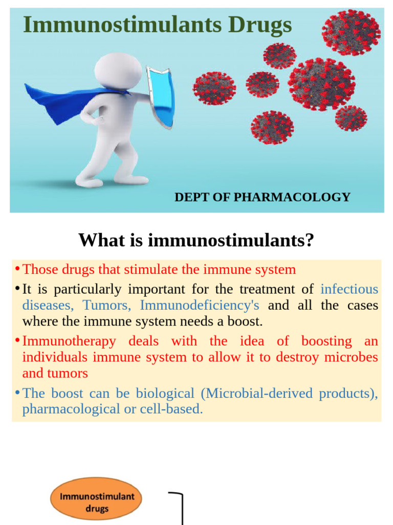 Immunostimulant Drugs | PDF | Immune System | White Blood Cell